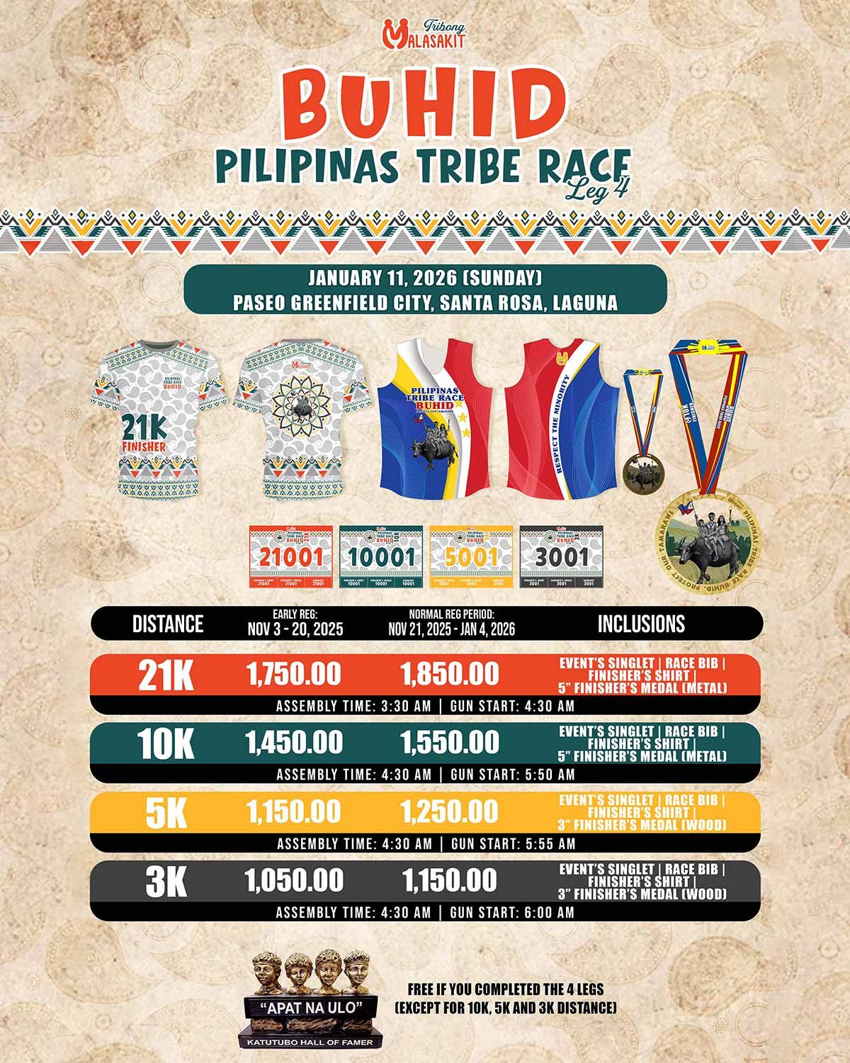 Buhid Pilipinas Tribe Race 4th Leg 2026 | Race Event Details & Registration
