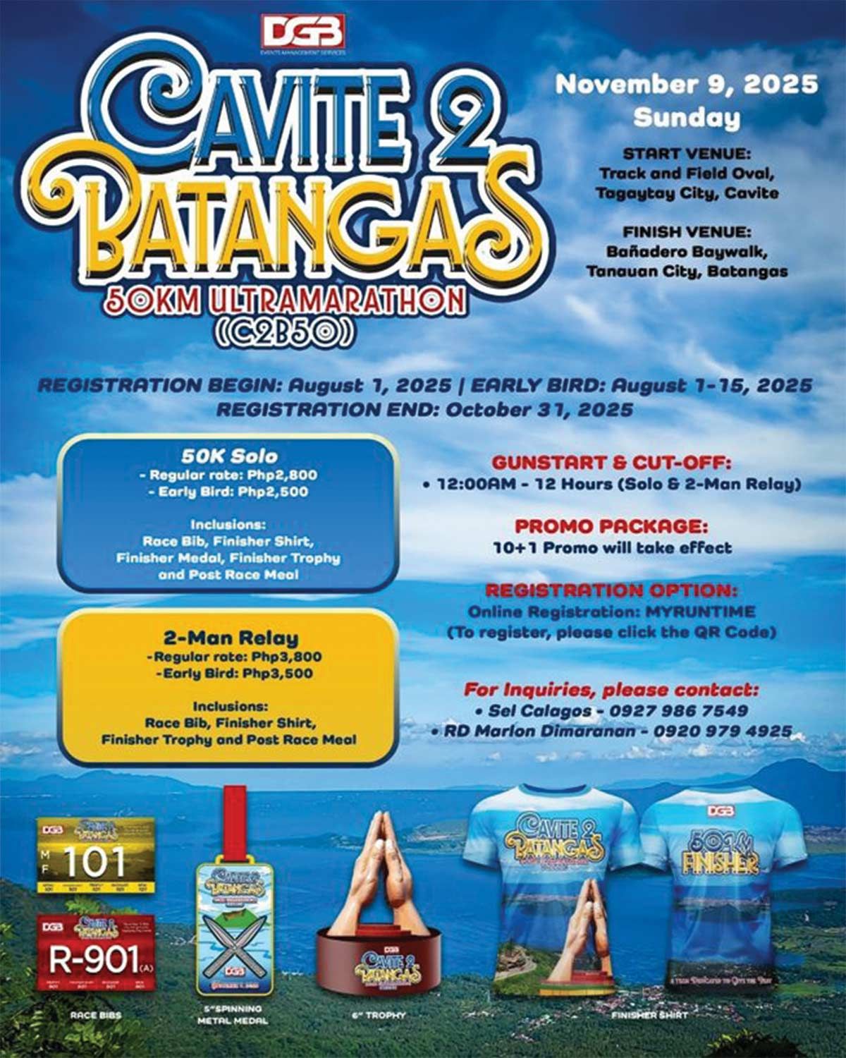 Cavite 2 Batangas 50KM Ultramarathon (C2B50) 2025 | Race Event Details ...