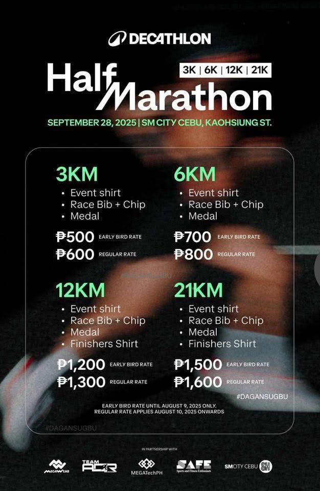 Decathlon Cebu Half Marathon 2025 | Race Event Details & Registration