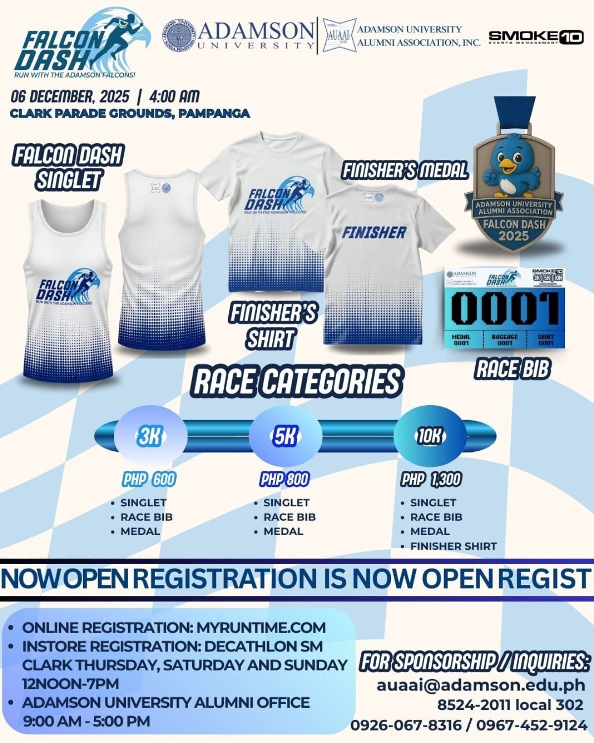 Falcon Dash: Run with the Adamson Falcons! 2025 | Race Event Details ...