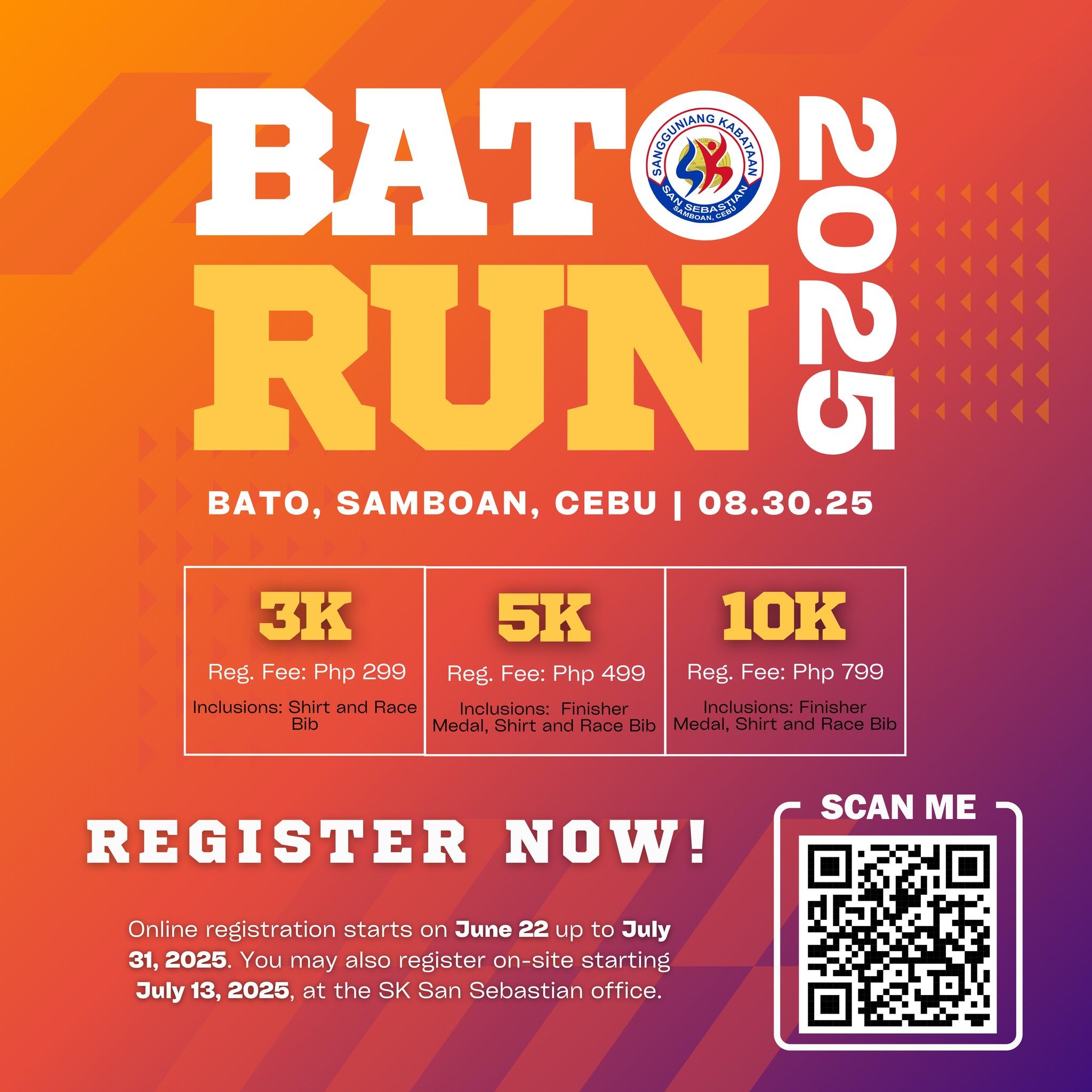 SK San Sebastian - Bato, Samboan | Bato Run 2025 | Race Event Details ...
