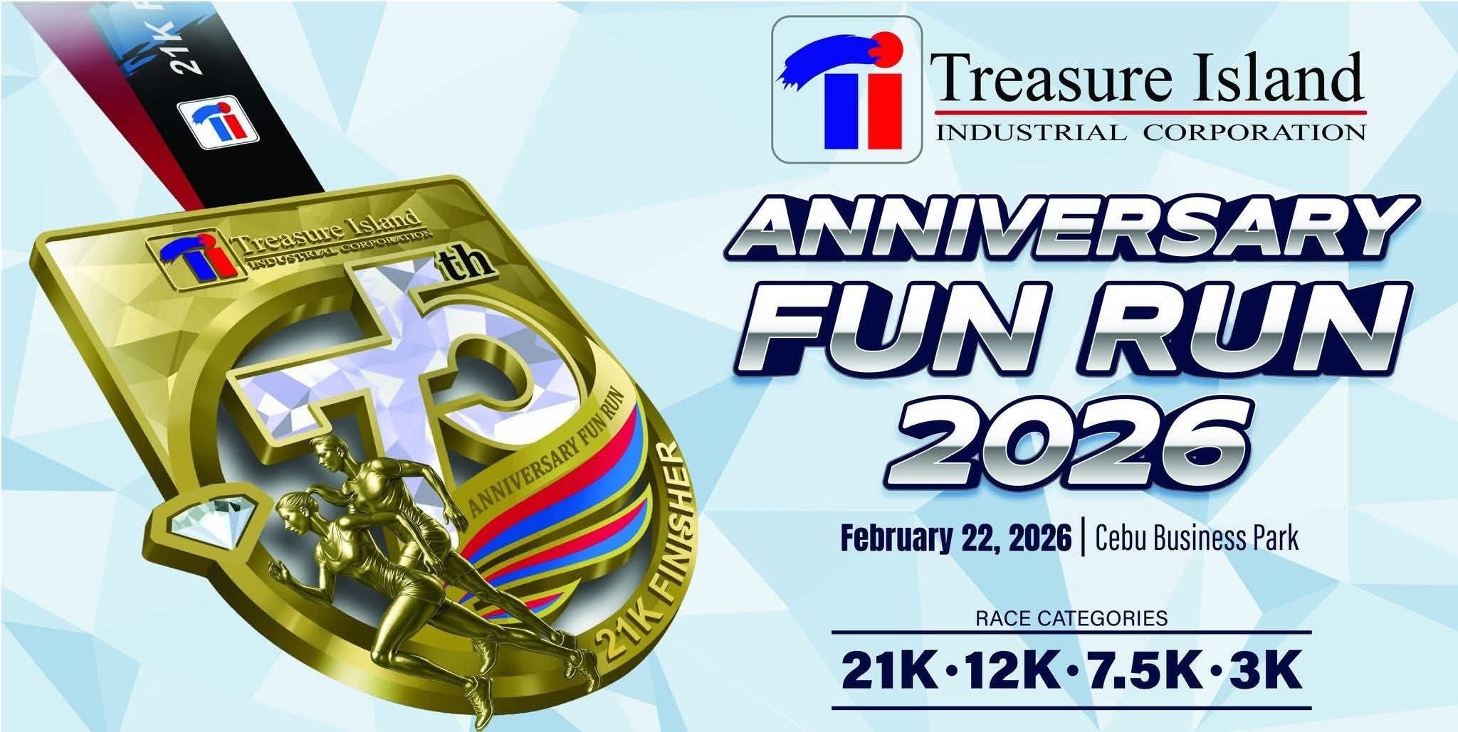 Treasure Island Anniversary Fun Run 2026 2026 | Race Event Details ...